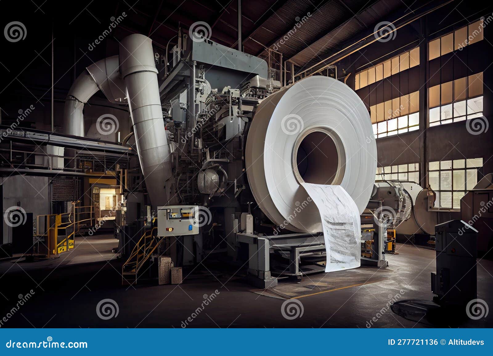 Modern Pulp And Paper Mill, With State-of-the-art Equipment And ...