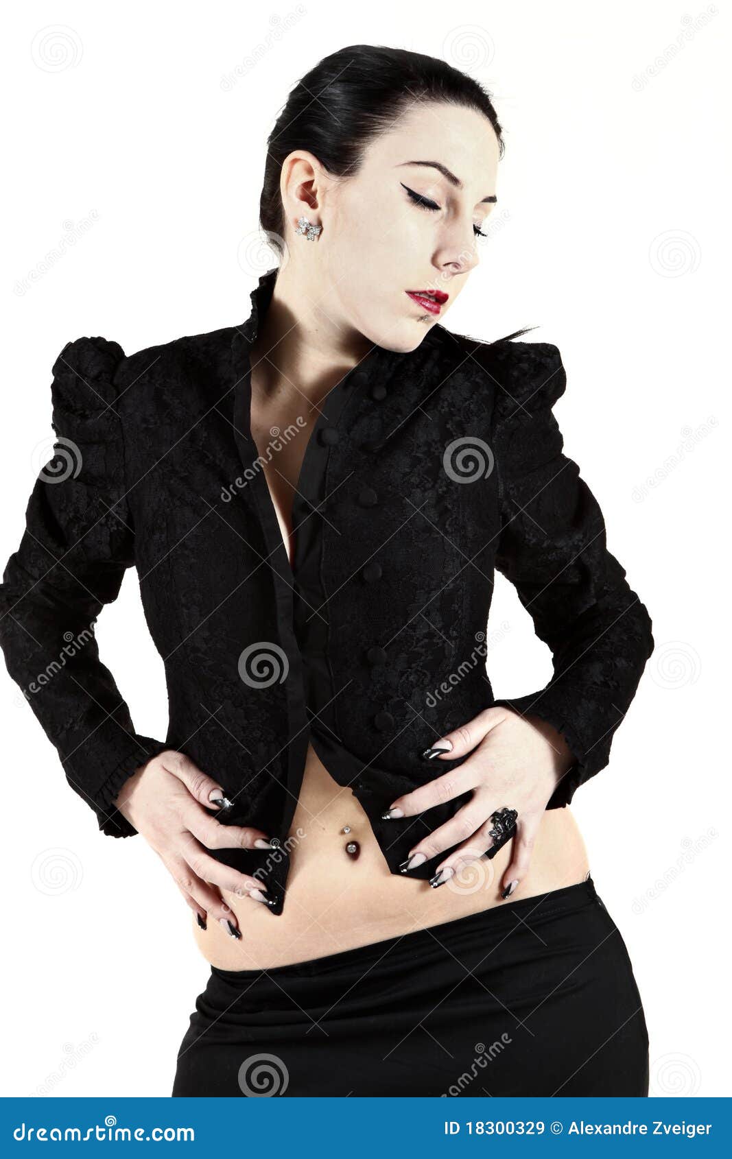 Modern punk fashion stock image. Image of posing, glamour - 18300329