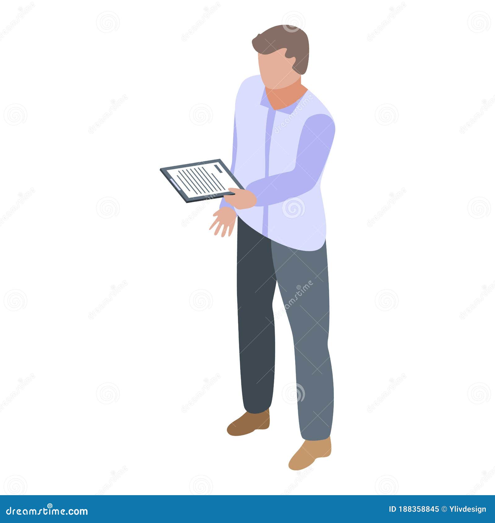 Modern Purchasing Manager Icon, Isometric Style Stock Vector ...