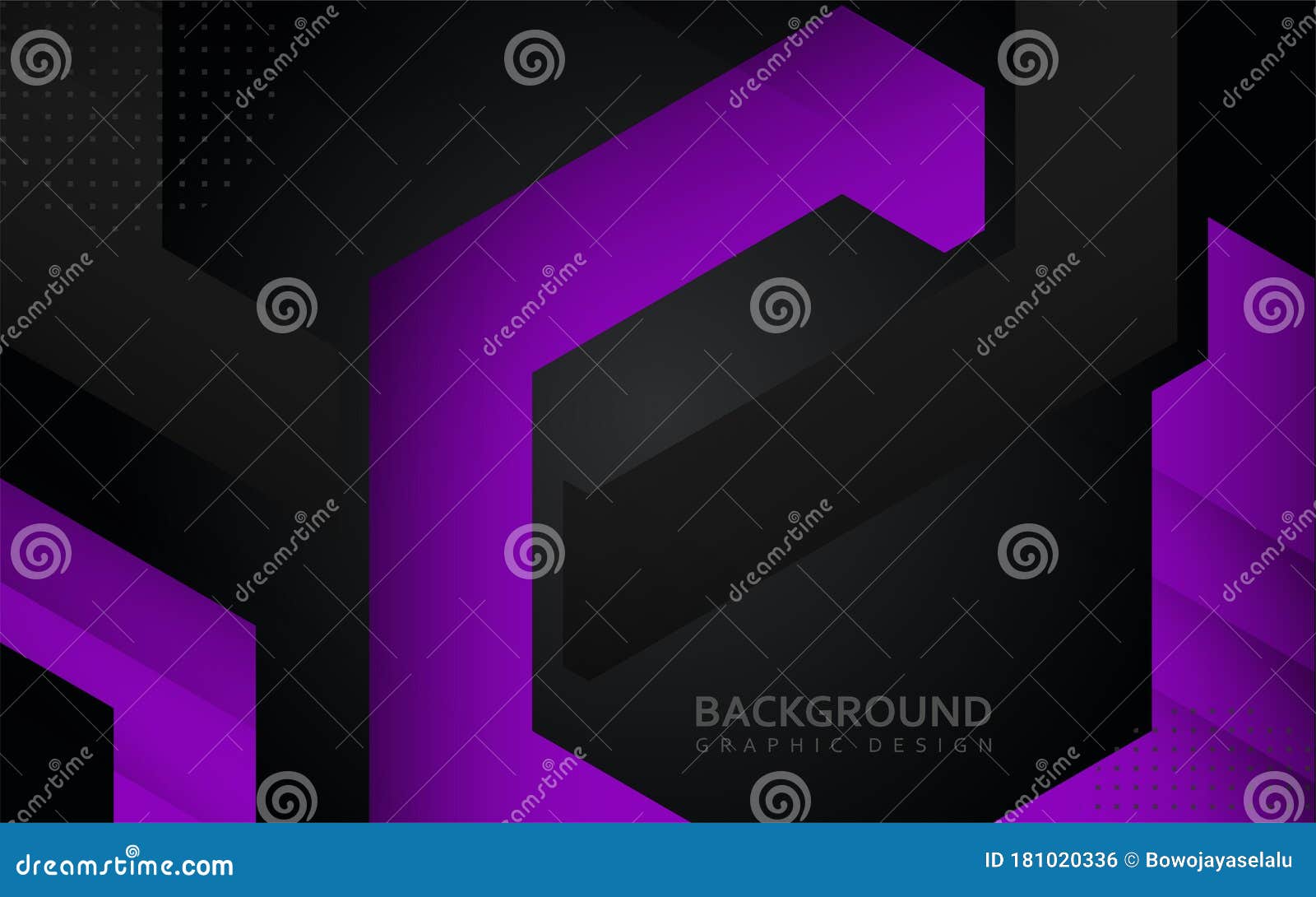 Modern Purple and Black Geometric Background with Abstract Style Stock ...