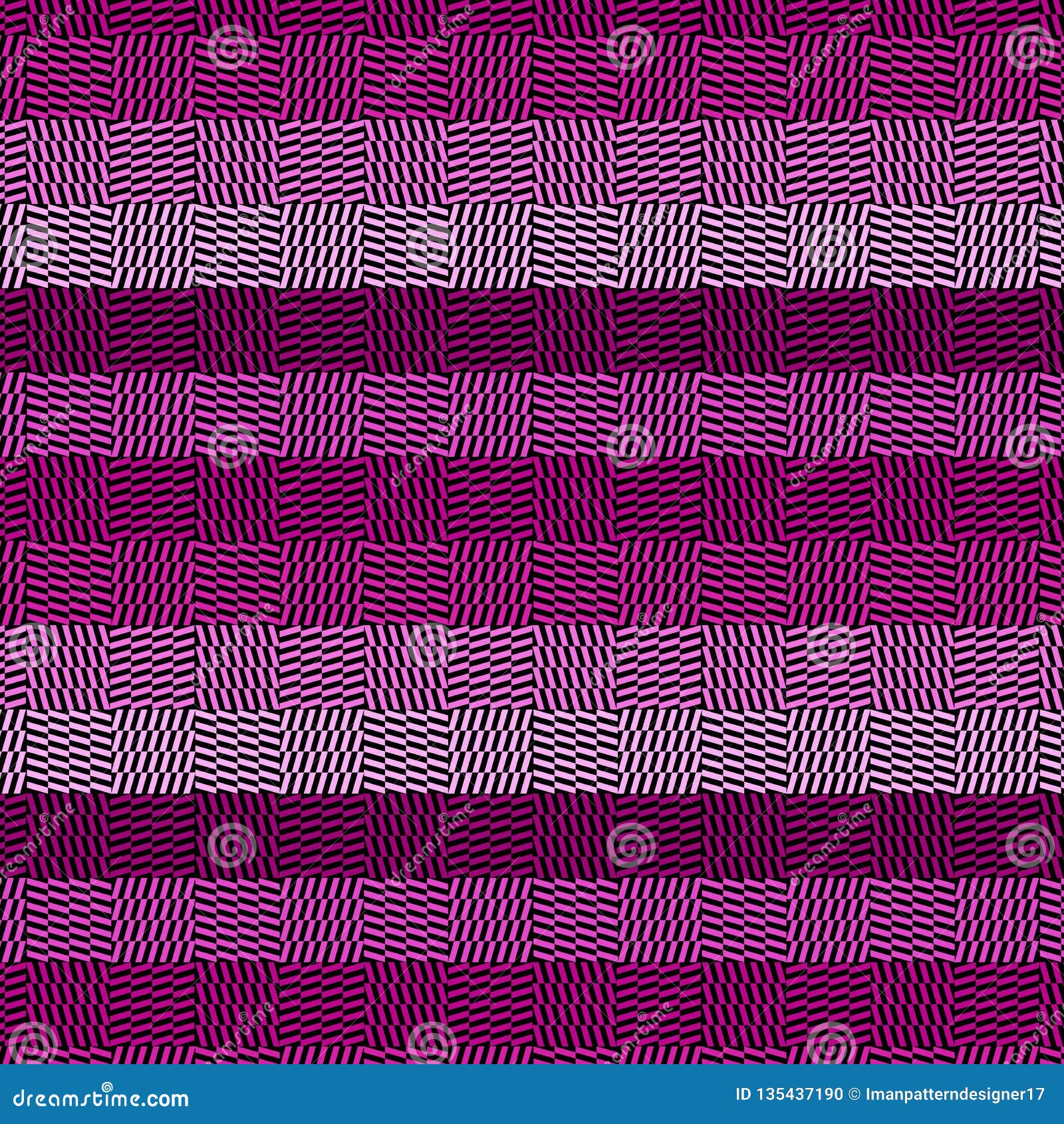 Modern Purple and Pink Geometric Repeating Pattern with Optical ...