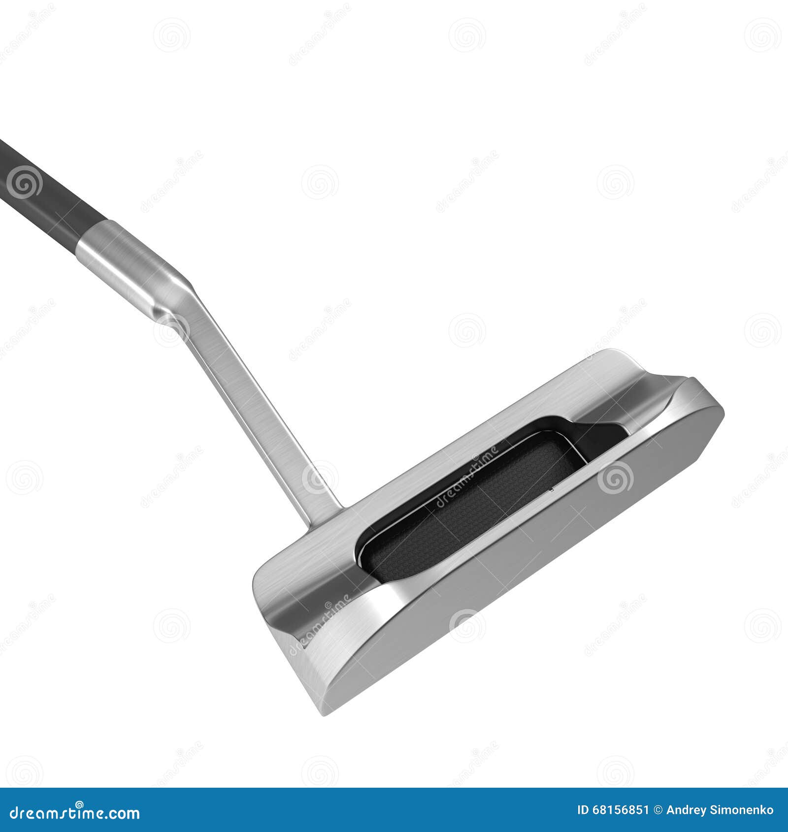 Putter Golf Club Isolated On White Background Royalty-Free Stock Image ...