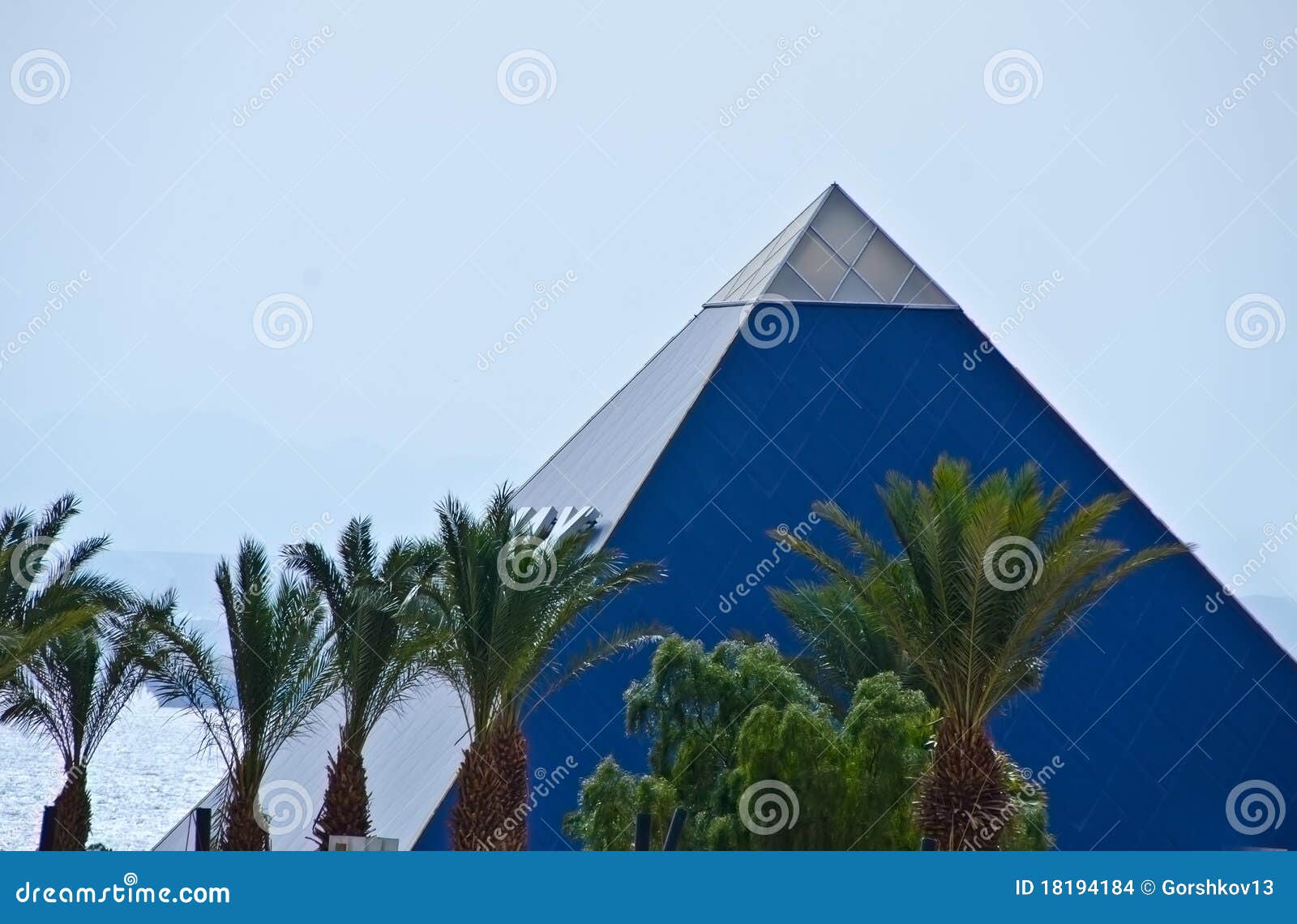 Modern pyramid building stock photo. Image of recreation - 18194184
