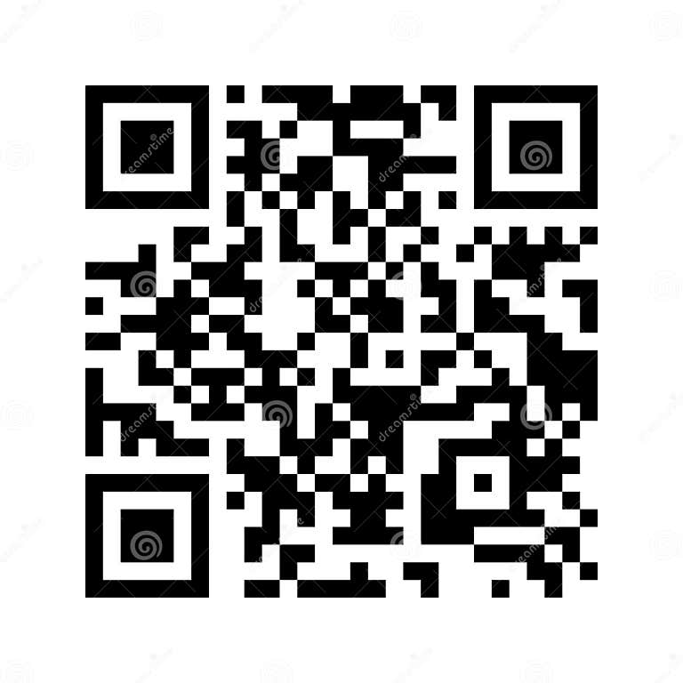 Modern QR Code Isolated on White Background for Scanning with ...