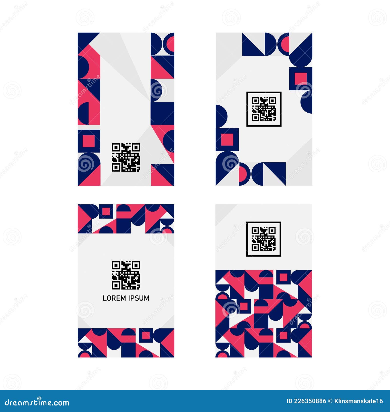 Modern Qr Code Label Design Collection Stock Vector - Illustration of ...