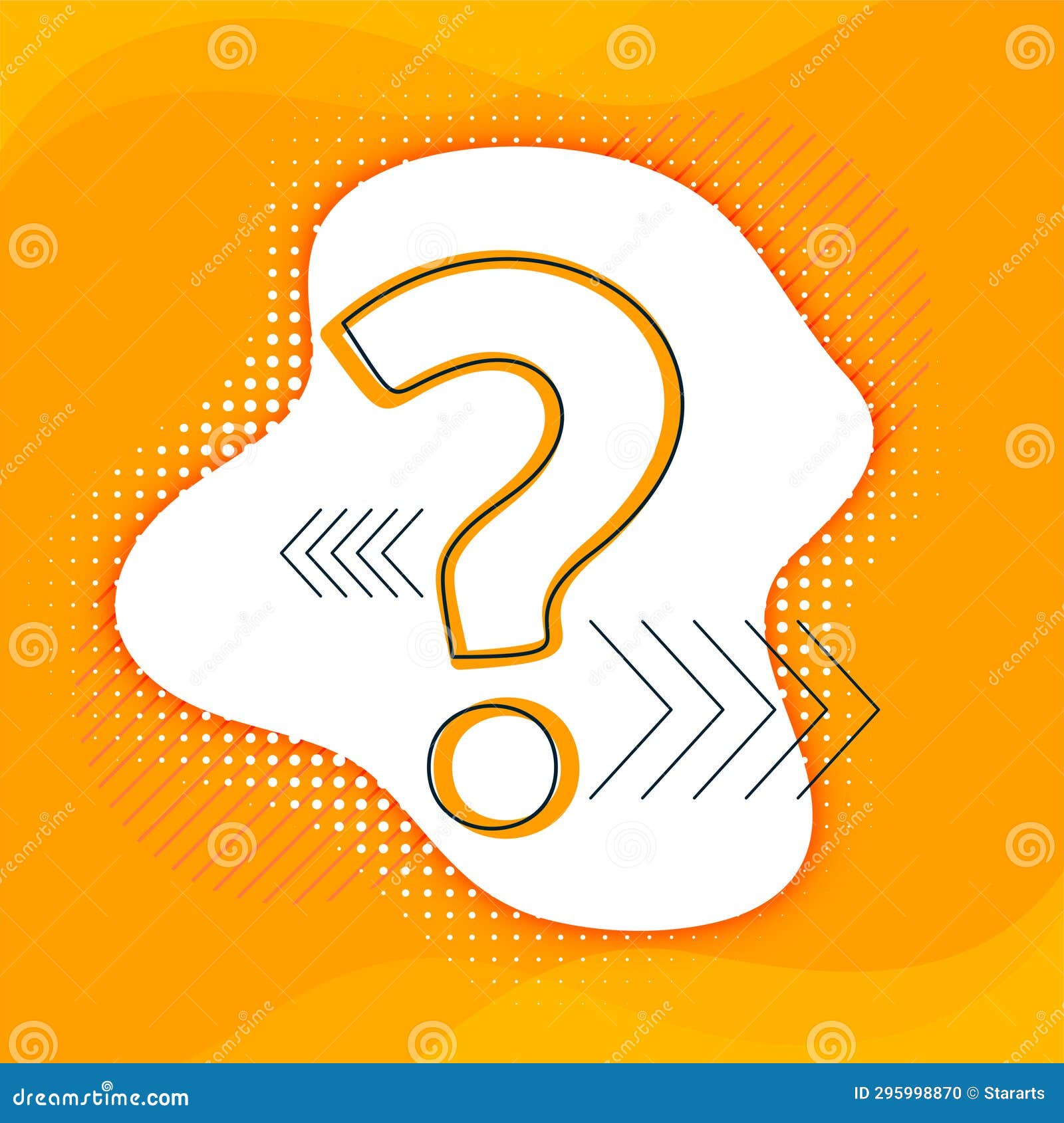 Modern Question Mark Symbol Template With Chat Box Design Cartoon ...