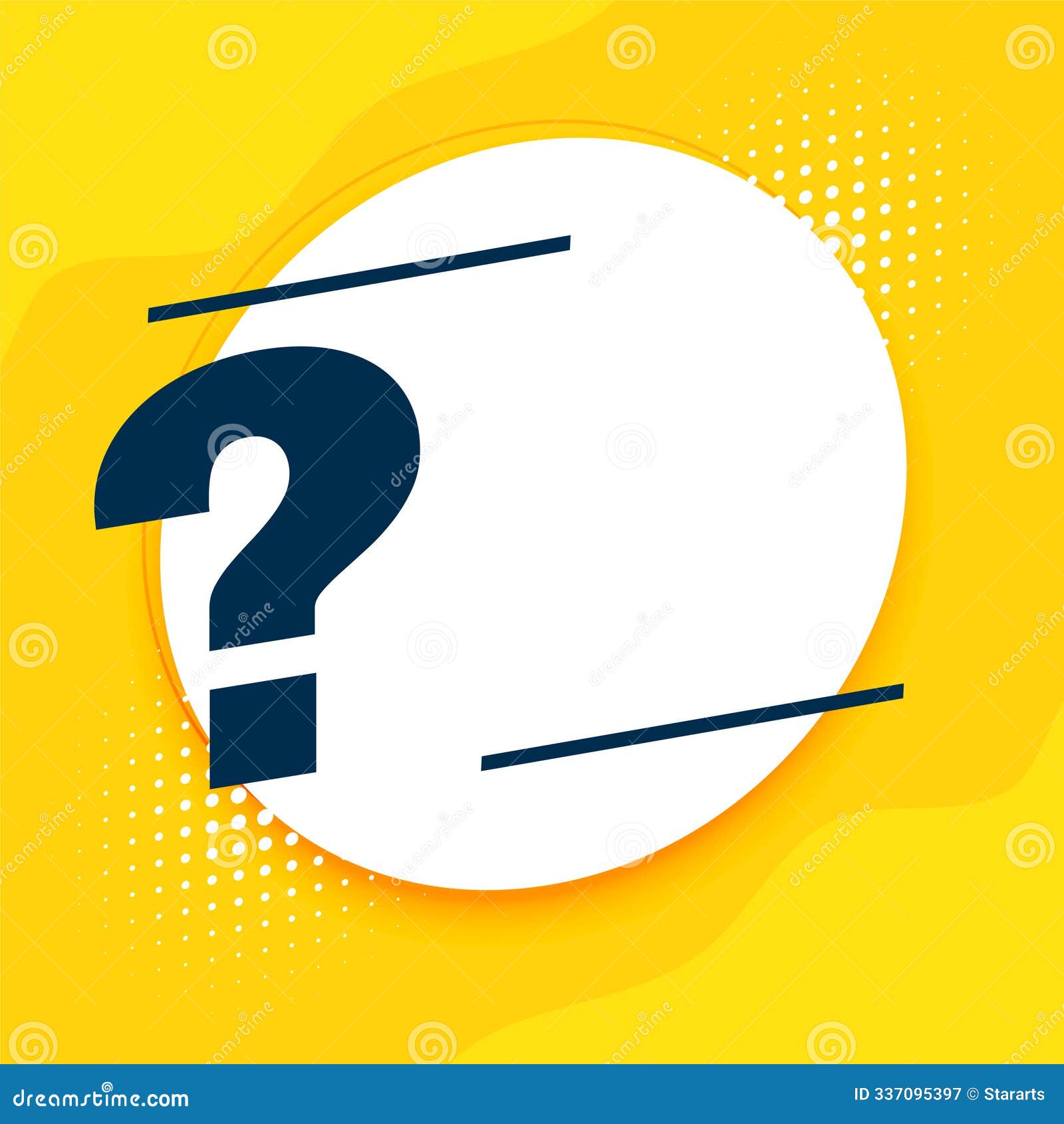 Modern Question Mark Sign Yellow Background For Communication Or ...