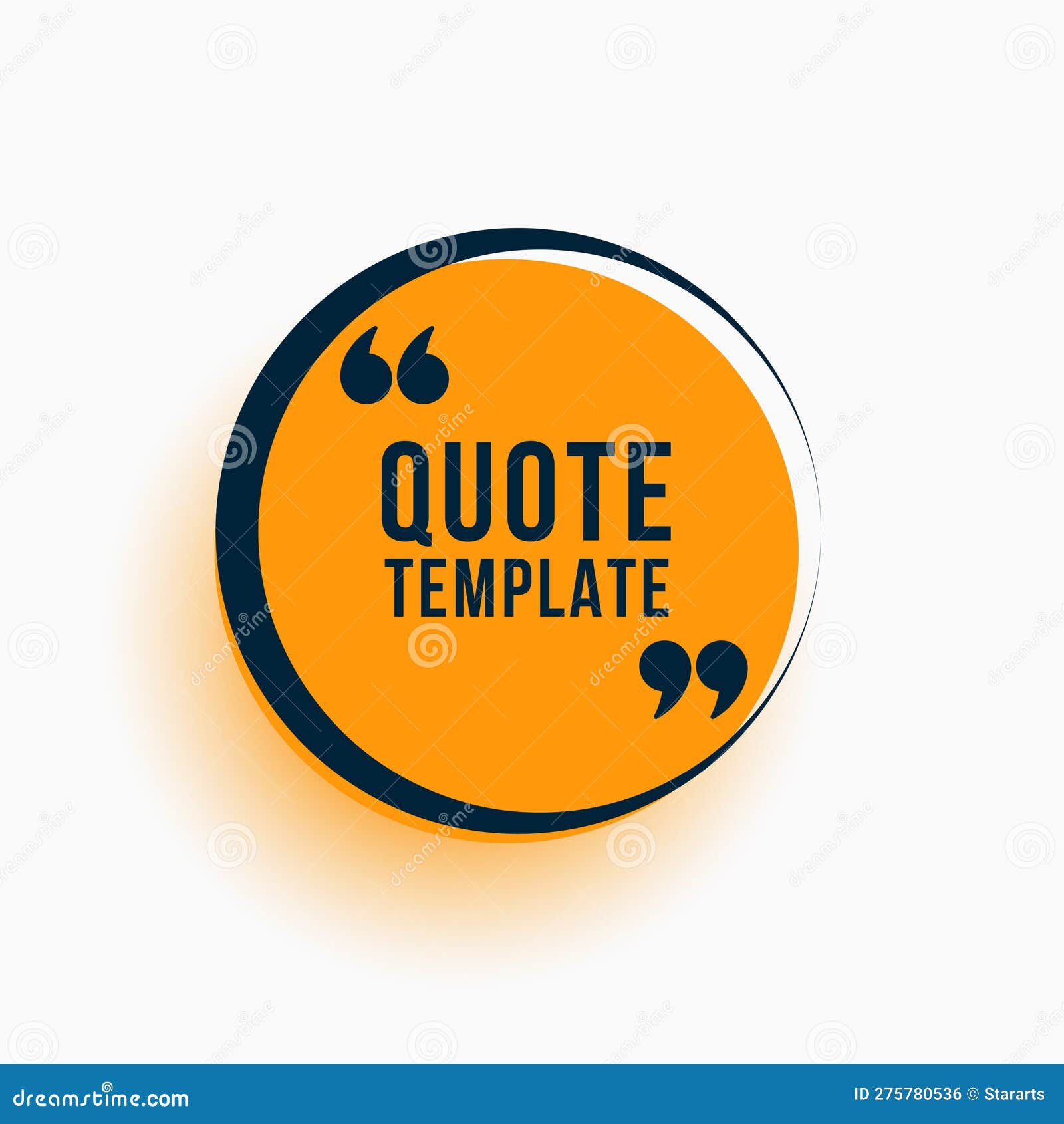 Modern Quote Box Template in Chat Bubble Design Stock Vector ...