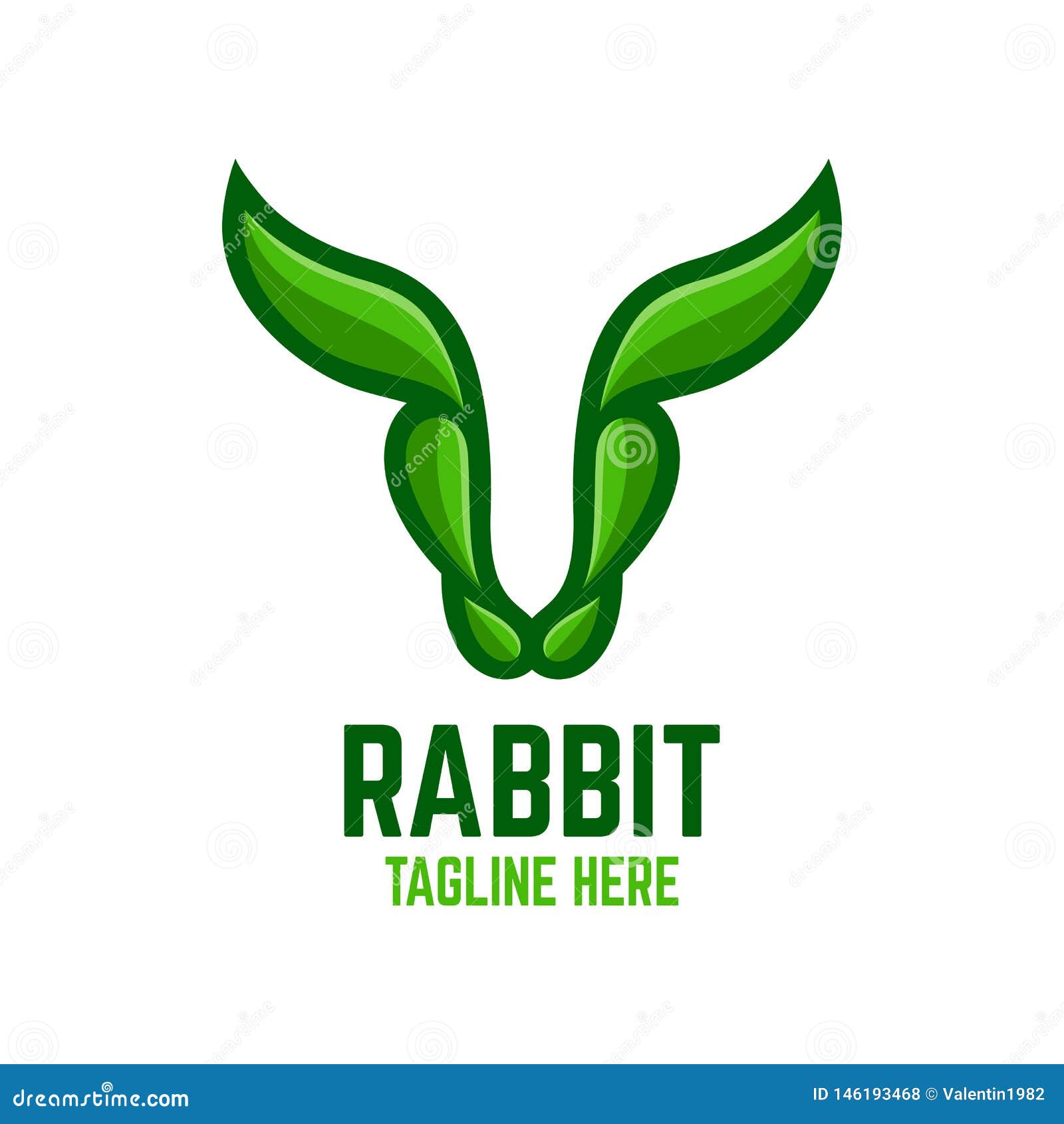 Modern rabbit logo stock vector. Illustration of design - 146193468