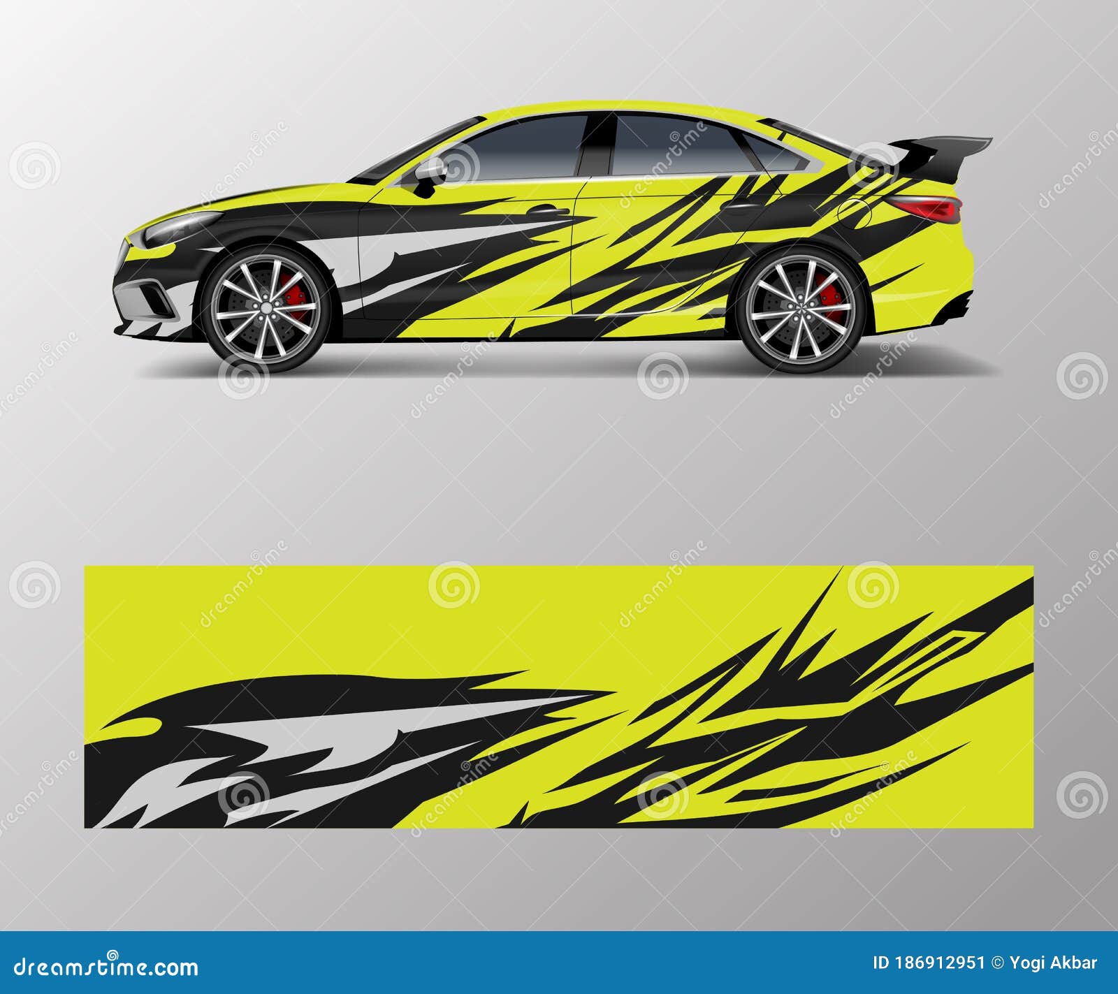 Modern Nascar Car Illustration Vector | CartoonDealer.com #114598665