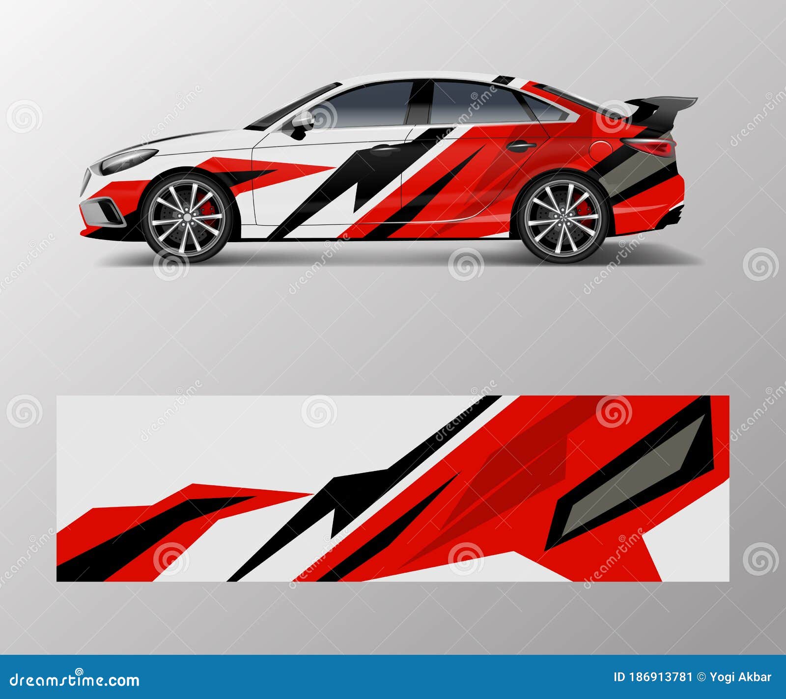 Modern Nascar Car Illustration Vector | CartoonDealer.com #114598665