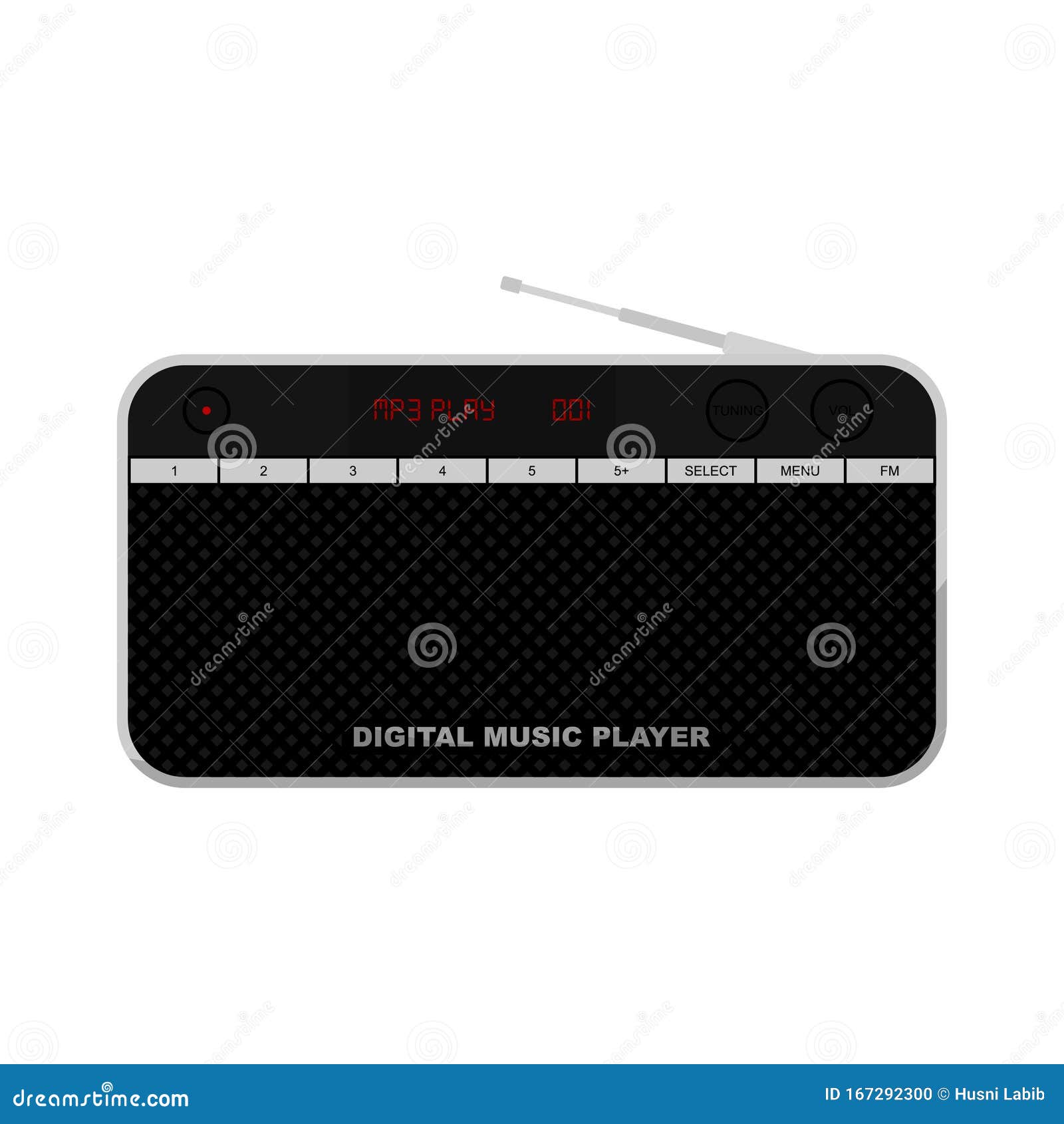 Modern Radio Design stock vector. Illustration of style - 167292300