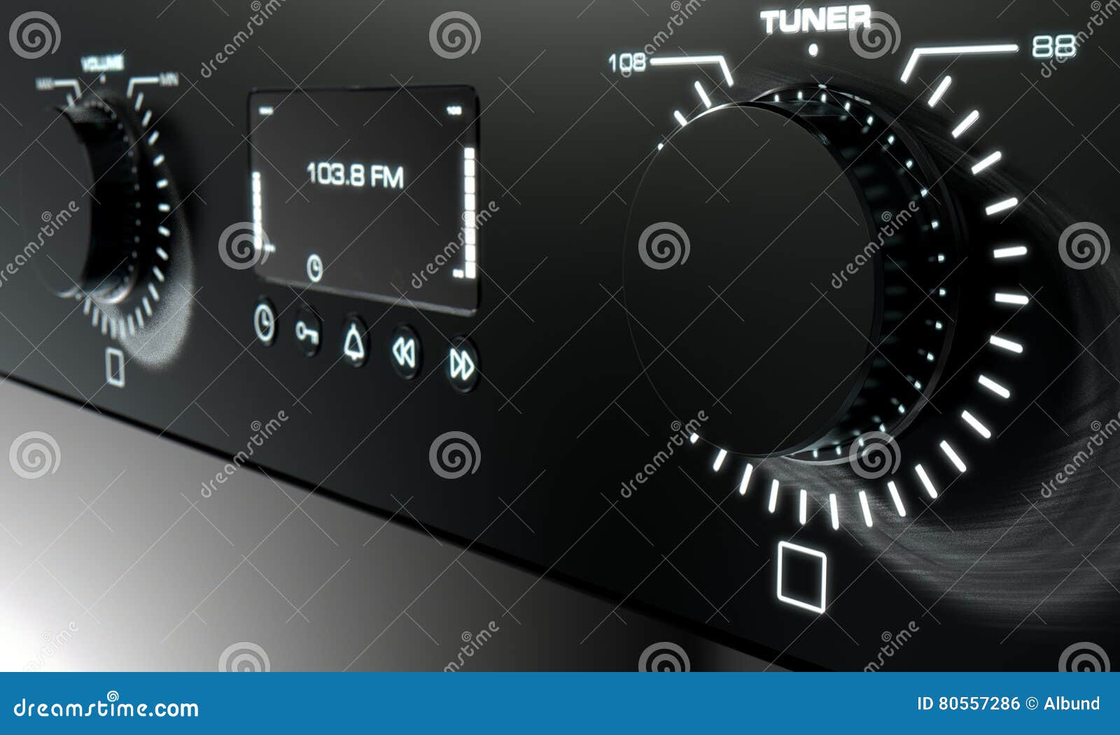 Modern Radio Face stock illustration. Illustration of media - 80557286