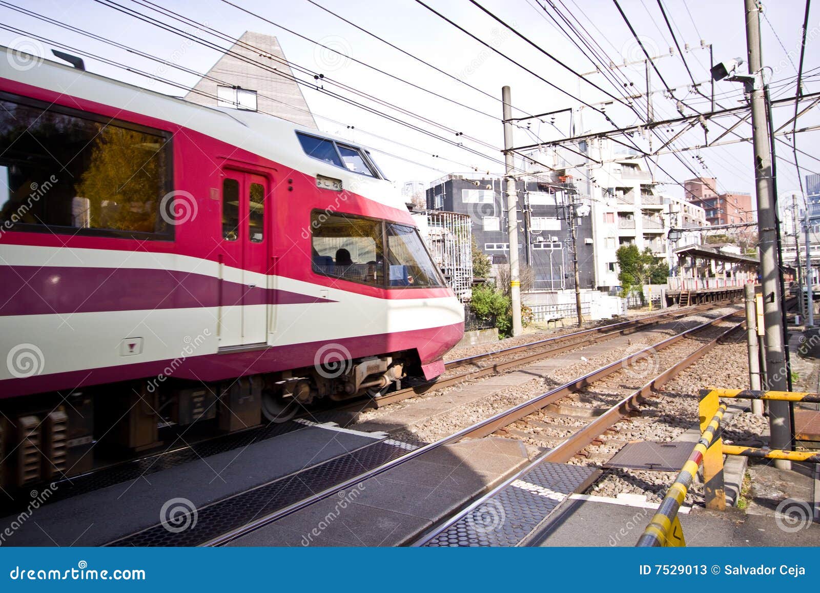 Modern Rail train tokyo stock image. Image of station - 7529013