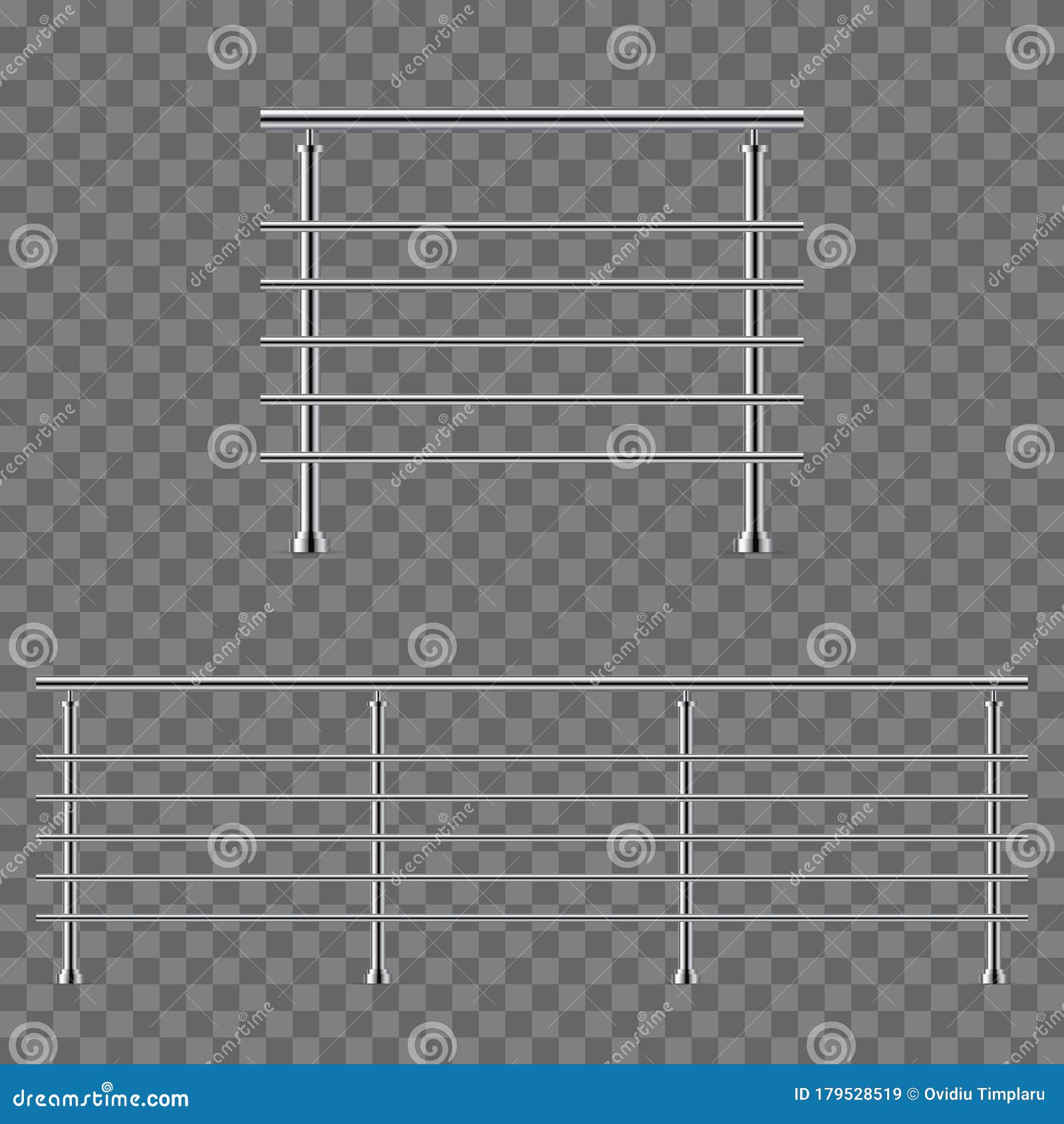 Modern Railing Vector Illustration Stock Vector - Illustration of ...