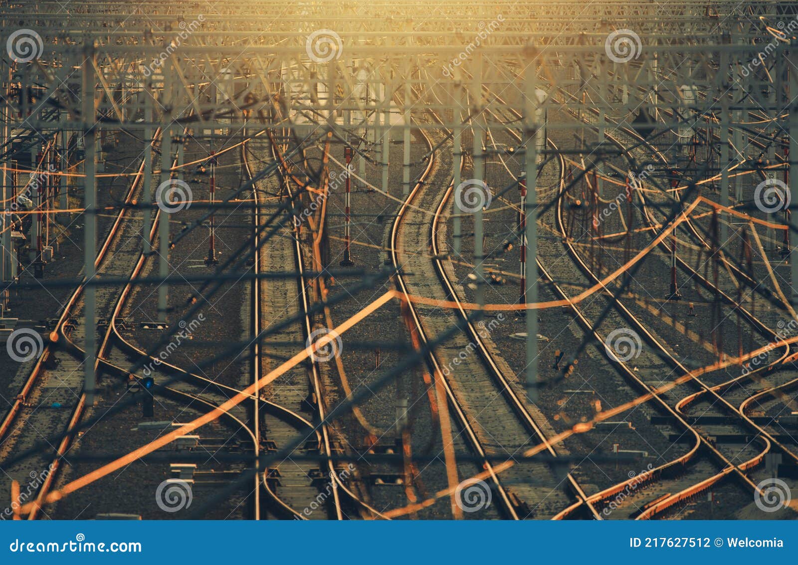 Modern Railroad Infrastructure Stock Photo - Image of tracks, travel ...
