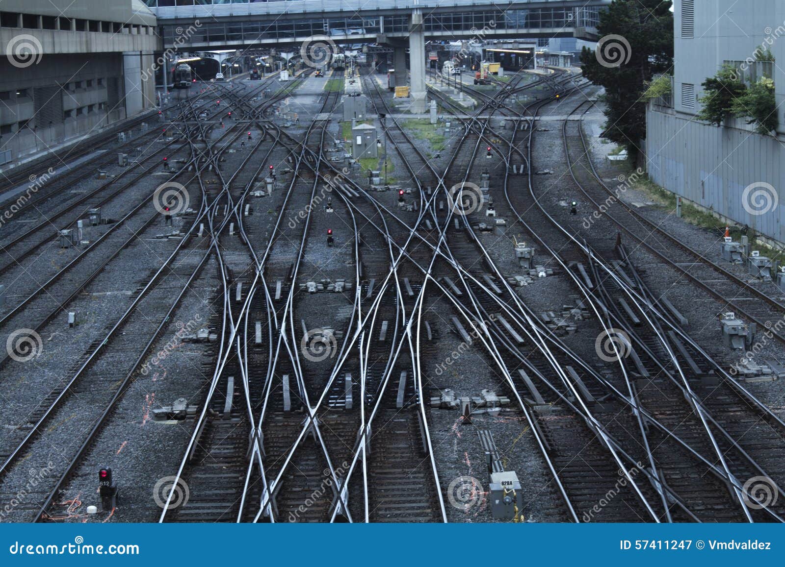 Modern Railway Stock Photo - Image: 57411247
