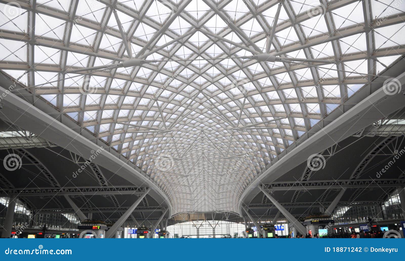 Modern railway station stock photo. Image of indoor, china - 18871242