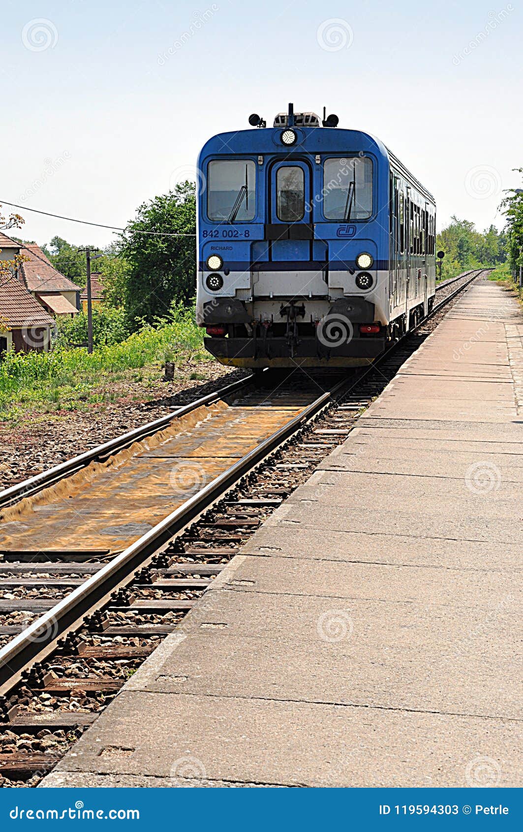 Modern railways in station editorial stock photo. Image of lamp - 119594303