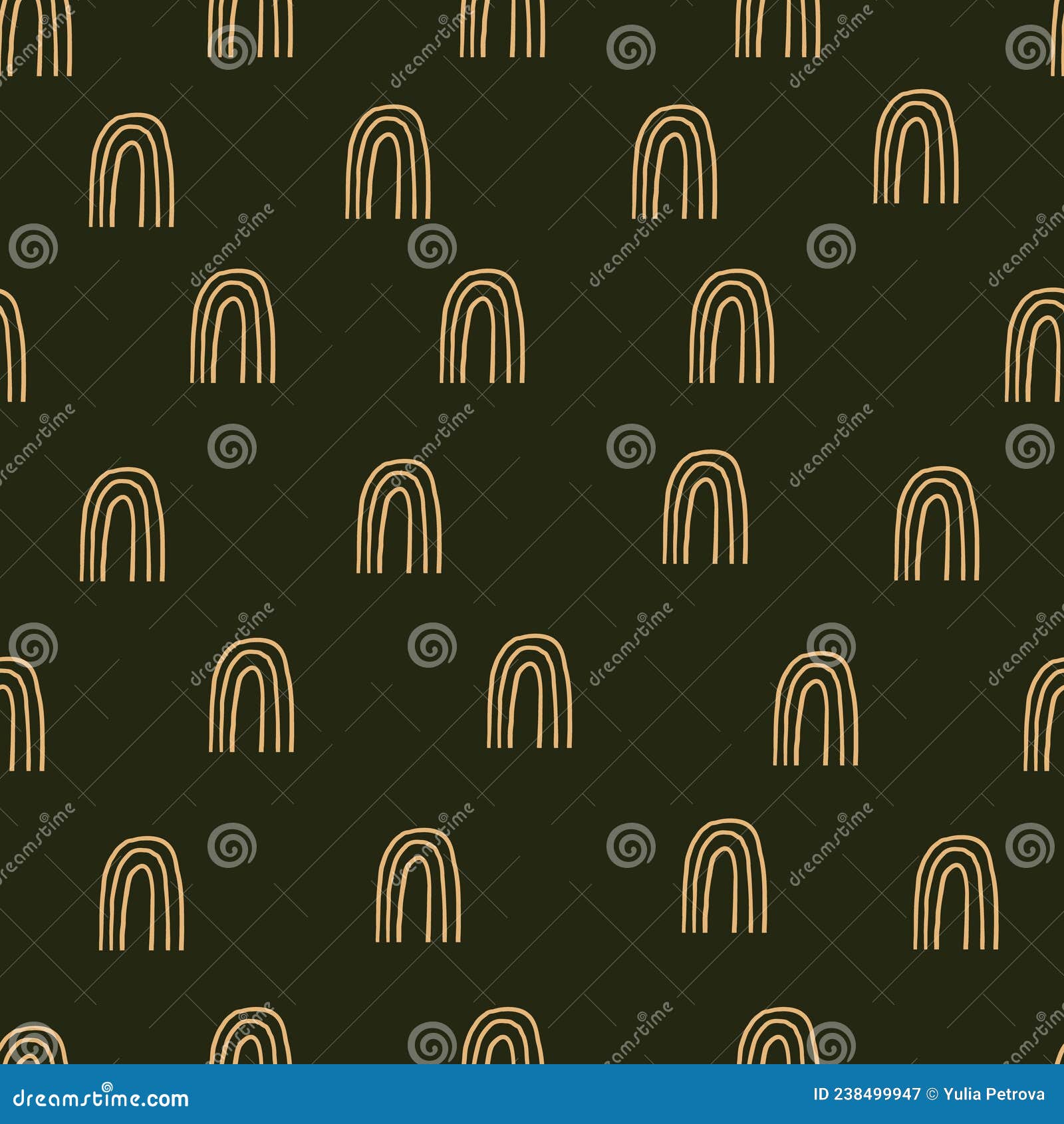 Modern Rainbow Seamless Pattern Stock Vector - Illustration of shape ...