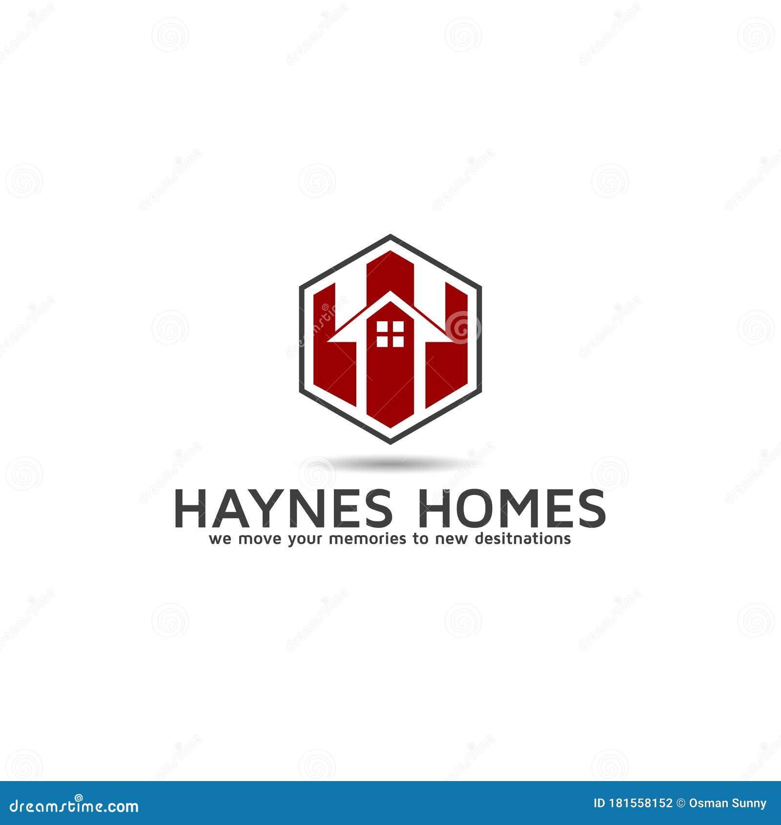 Modern Real Estate Home Building Logo Design with Letter HT Stock ...