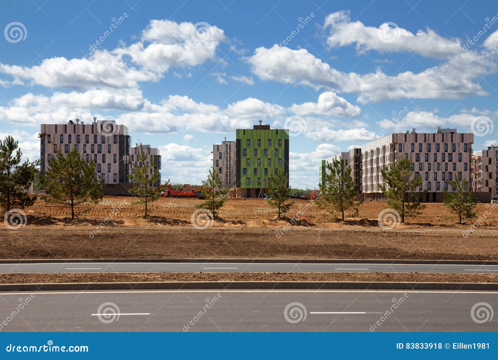 Modern Real Estate Homes Under Construction Stock Photo - Image of ...
