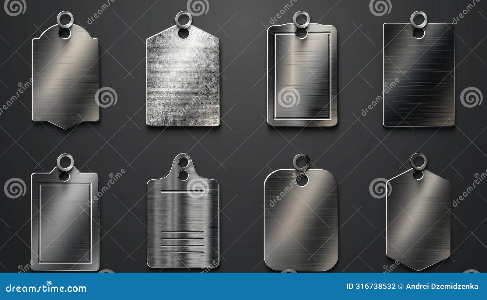 Modern Realistic Illustration of Bolted Plates in Silver or Iron, Shiny ...