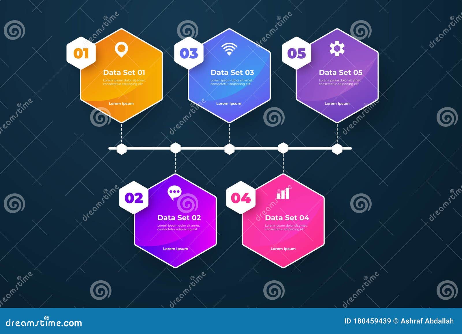 Timeline Infographic Tools Business Template, Can Be Used for ...