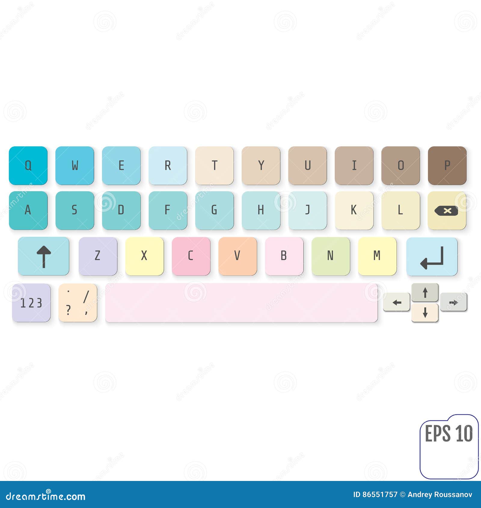 Modern Realistic Keyboard for Smartphone or Tablet PC with Alpha Stock ...