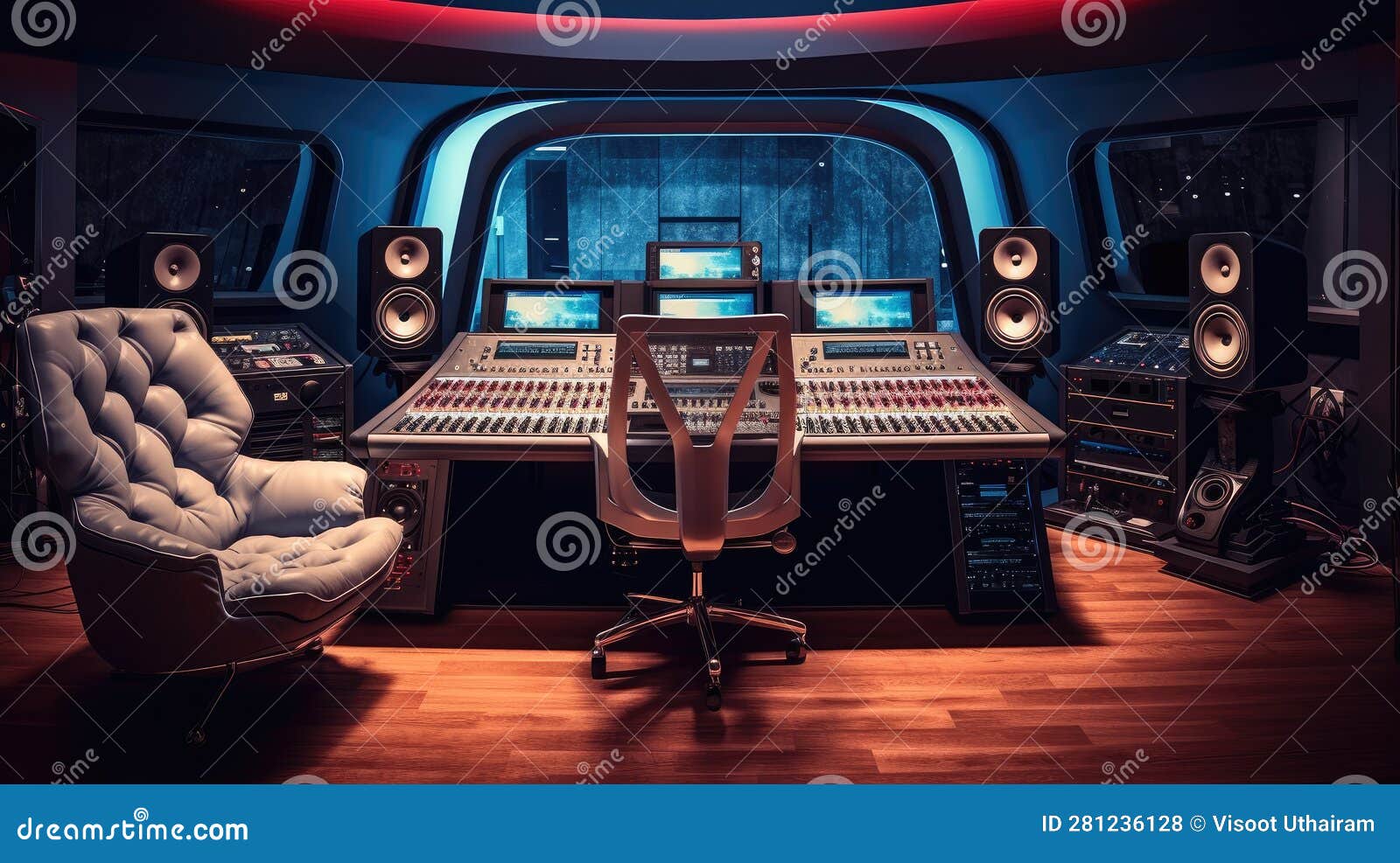 Modern Recording Studio Control Room, Audio Recording Studio and ...