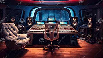 Modern Recording Studio Control Room, Audio Recording Studio and ...
