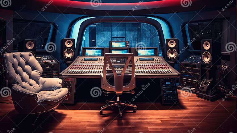 Modern Recording Studio Control Room, Audio Recording Studio and ...