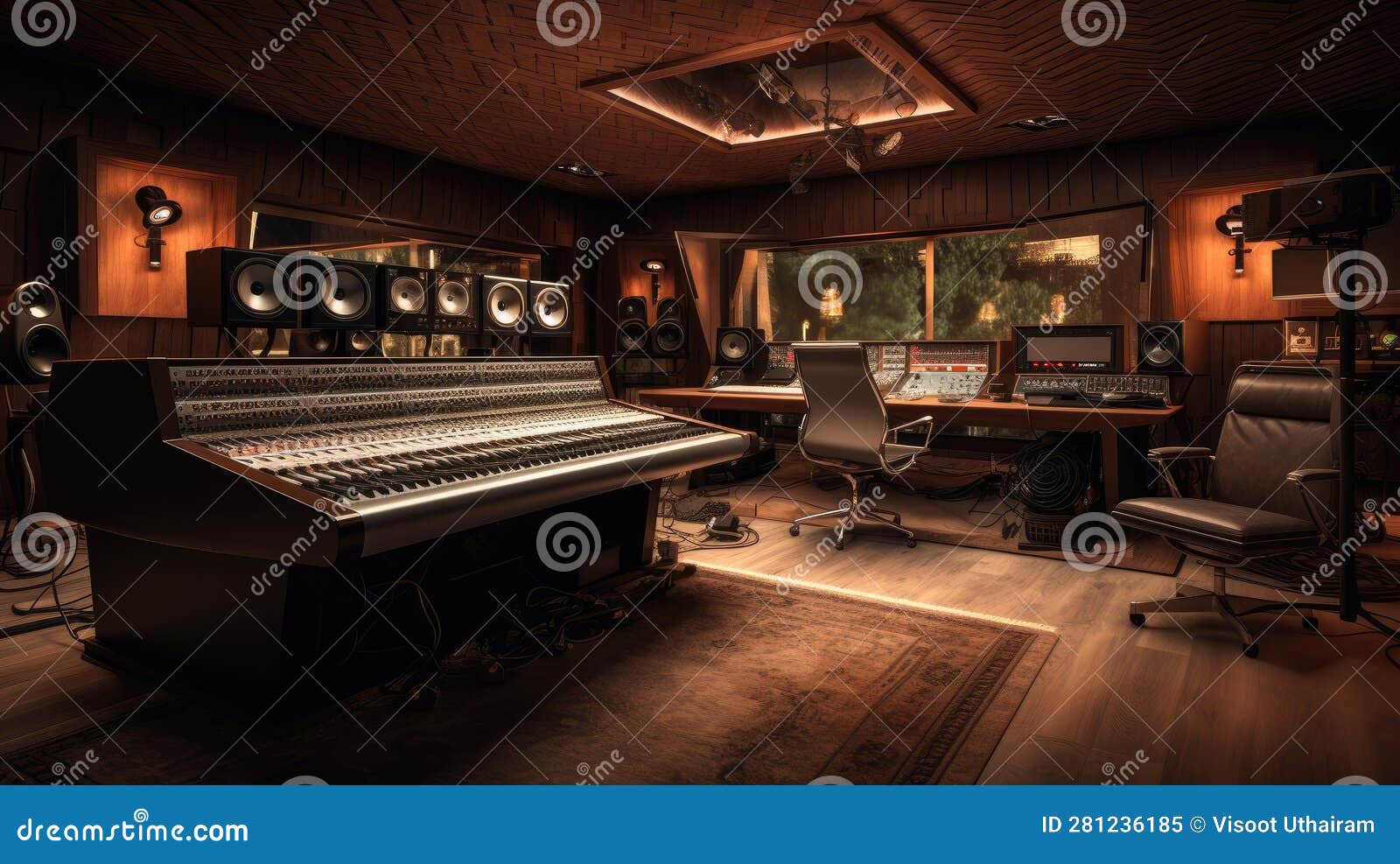Modern Recording Studio Control Room, Audio Recording Studio and ...