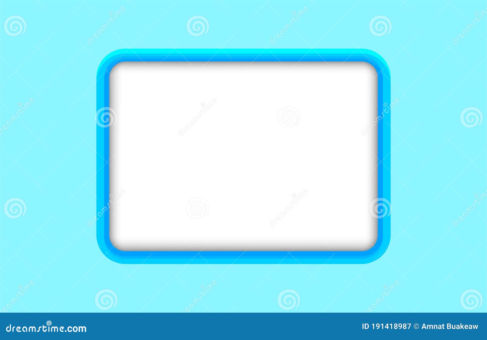 Modern Rectangle Frame Light Blue and White for Banner Background ...