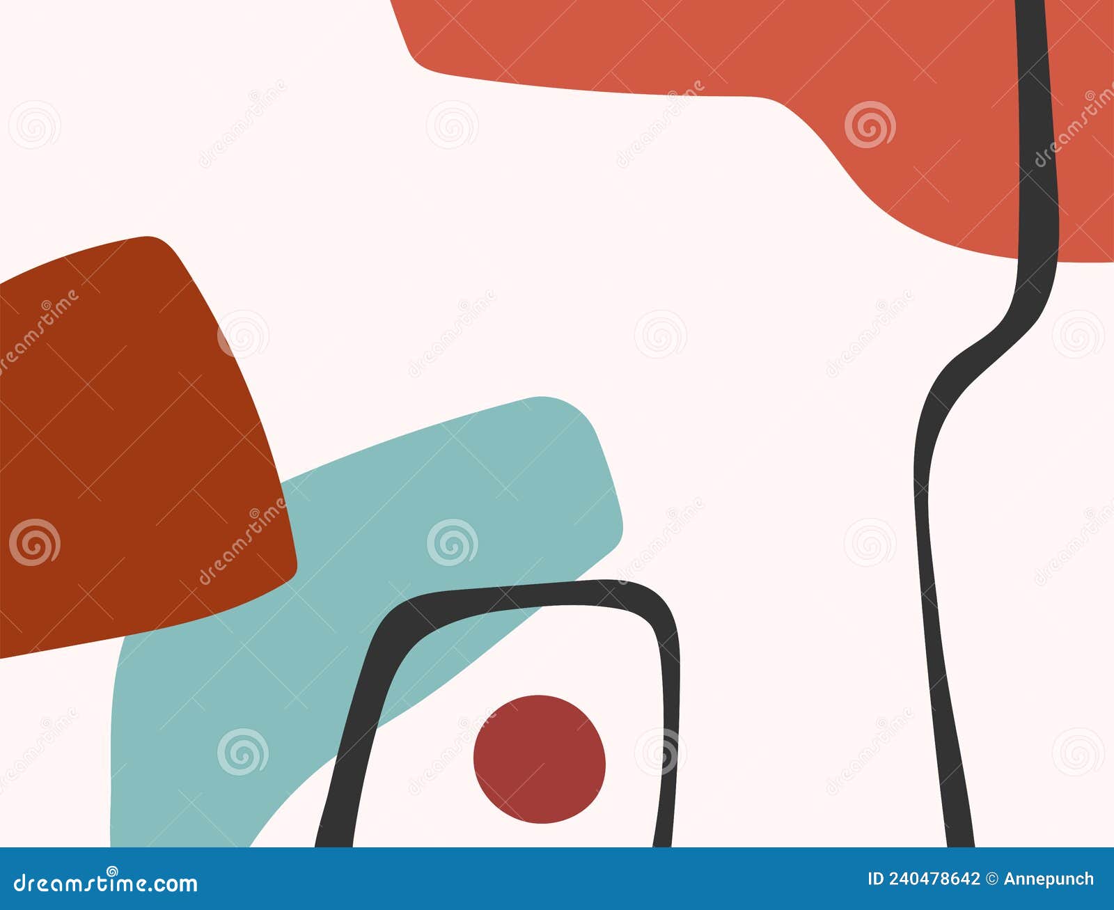 Modern Rectangular Abstract Background. Drawn by Hand Stock Vector ...