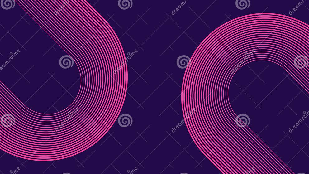 Modern Red Abstract Half Circle Lines Vector Background Stock Vector ...