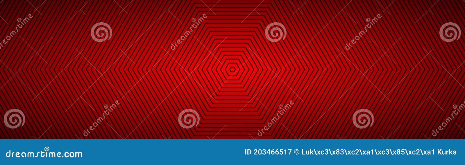 Modern Red Abstract Octagonal Banner. the Look of Stainless Steel ...