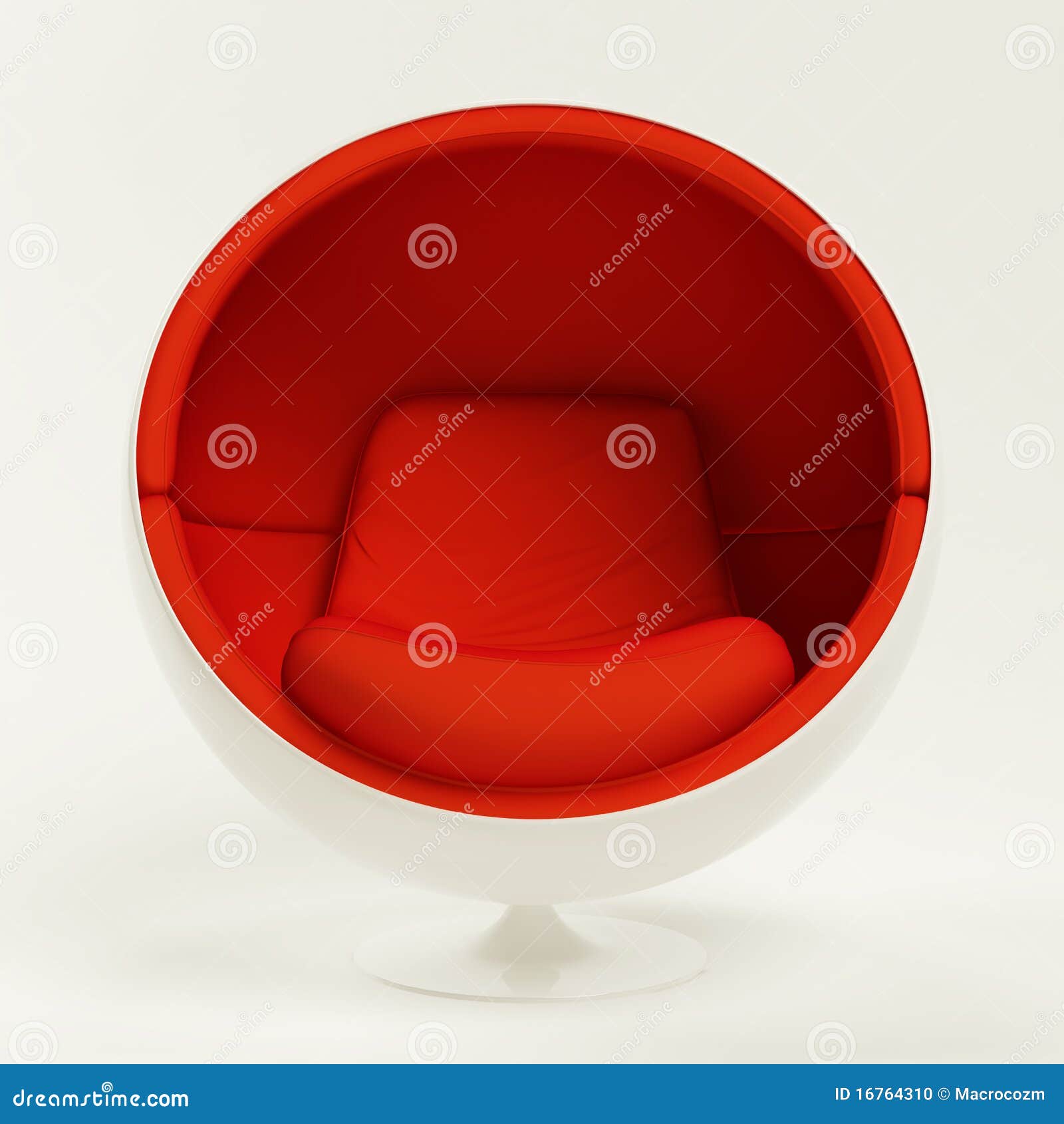 Chair Isolated On White Background. Vector Flat Illustration ...