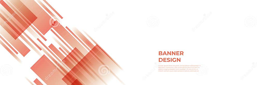 Modern Red Banner Background. Vector Abstract Graphic Design Banner ...