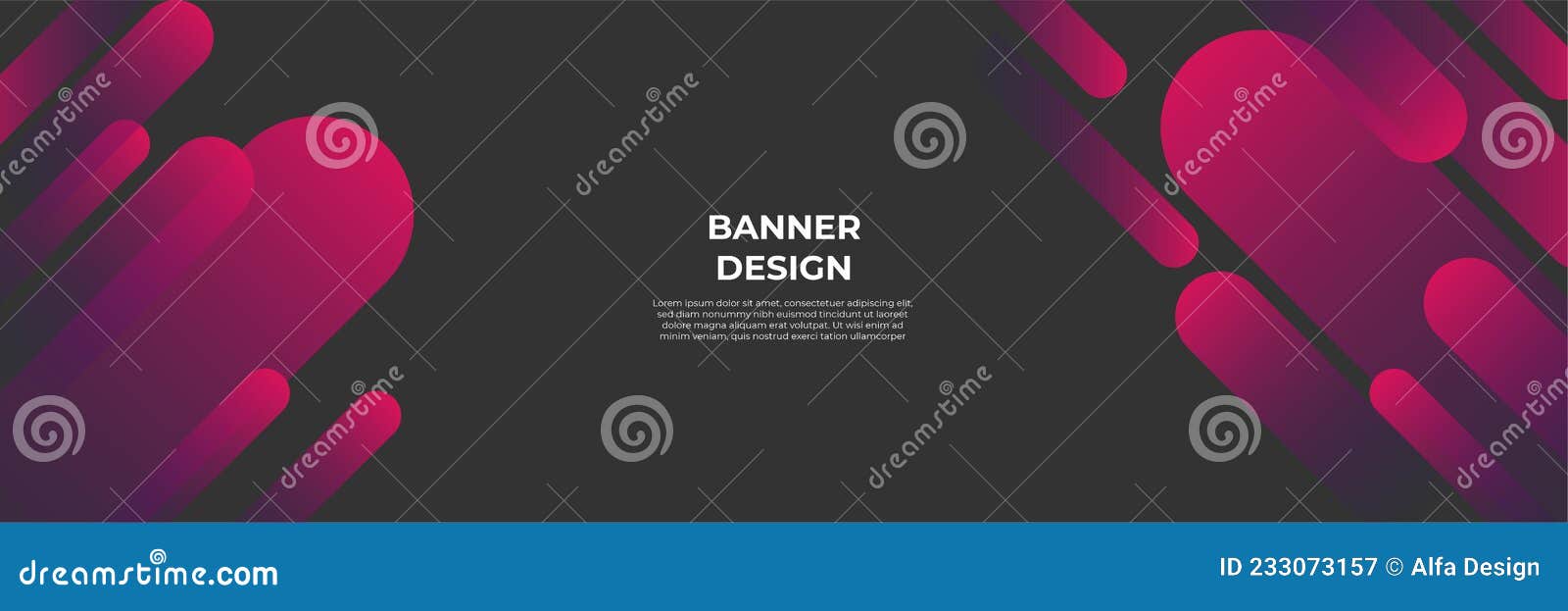 Modern Red Banner Background. Vector Abstract Graphic Design Banner ...