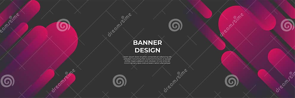 Modern Red Banner Background. Vector Abstract Graphic Design Banner ...