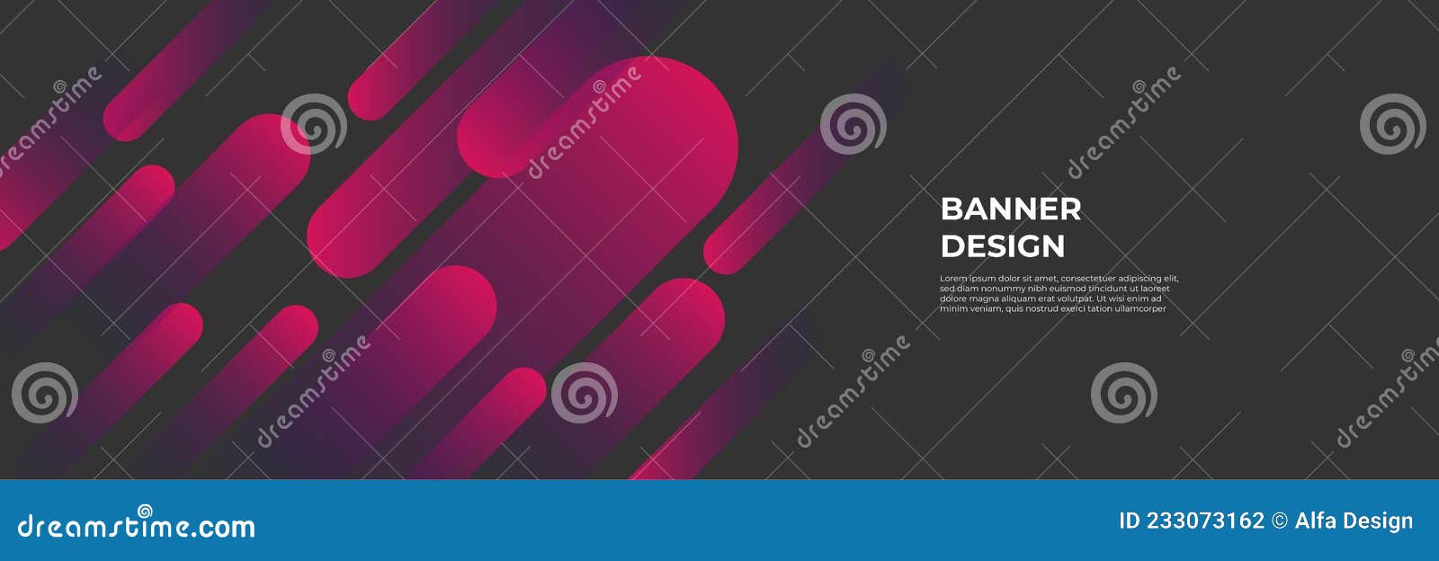 Modern Red Banner Background. Vector Abstract Graphic Design Banner ...