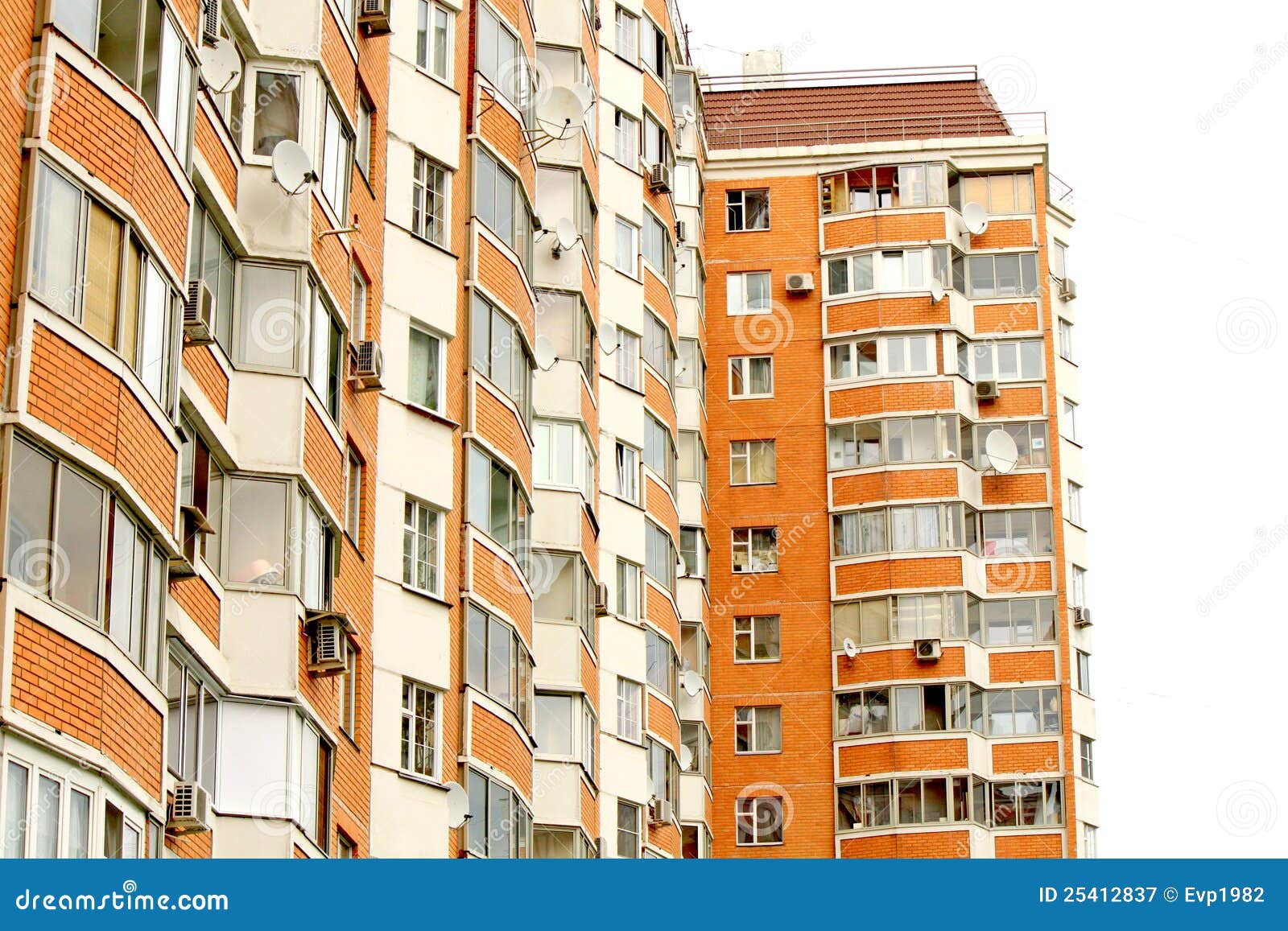 The Modern Red Brick Building Stock Image - Image of abstract ...