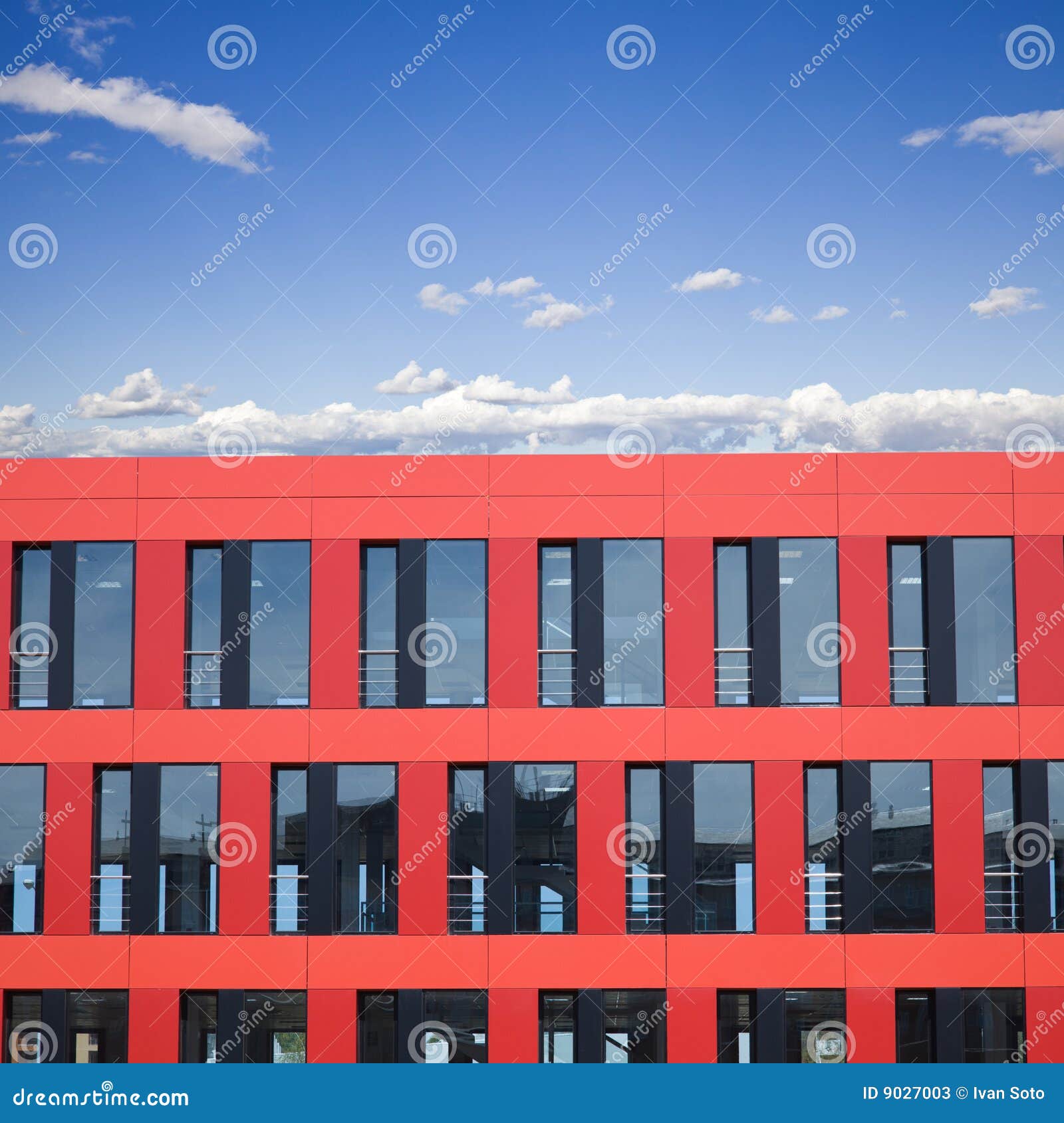 Modern red building stock image. Image of exterior, finance - 9027003