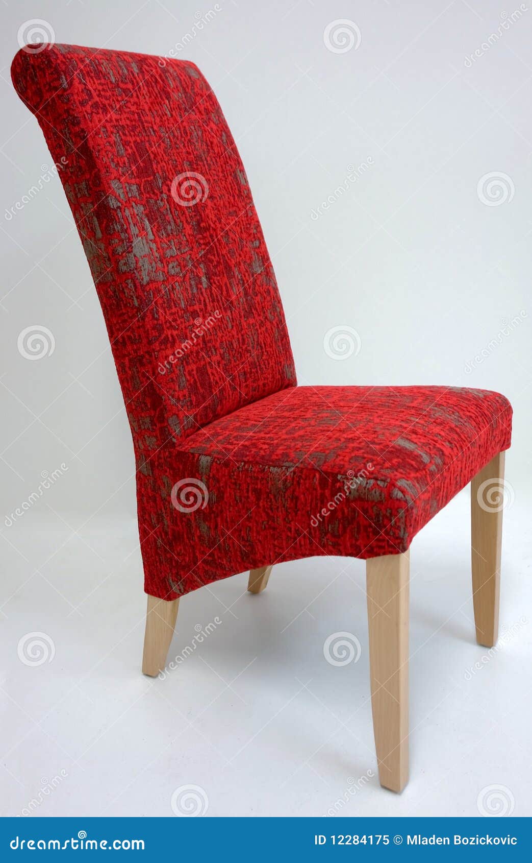 Modern red chair stock image. Image of isolated, background - 12284175