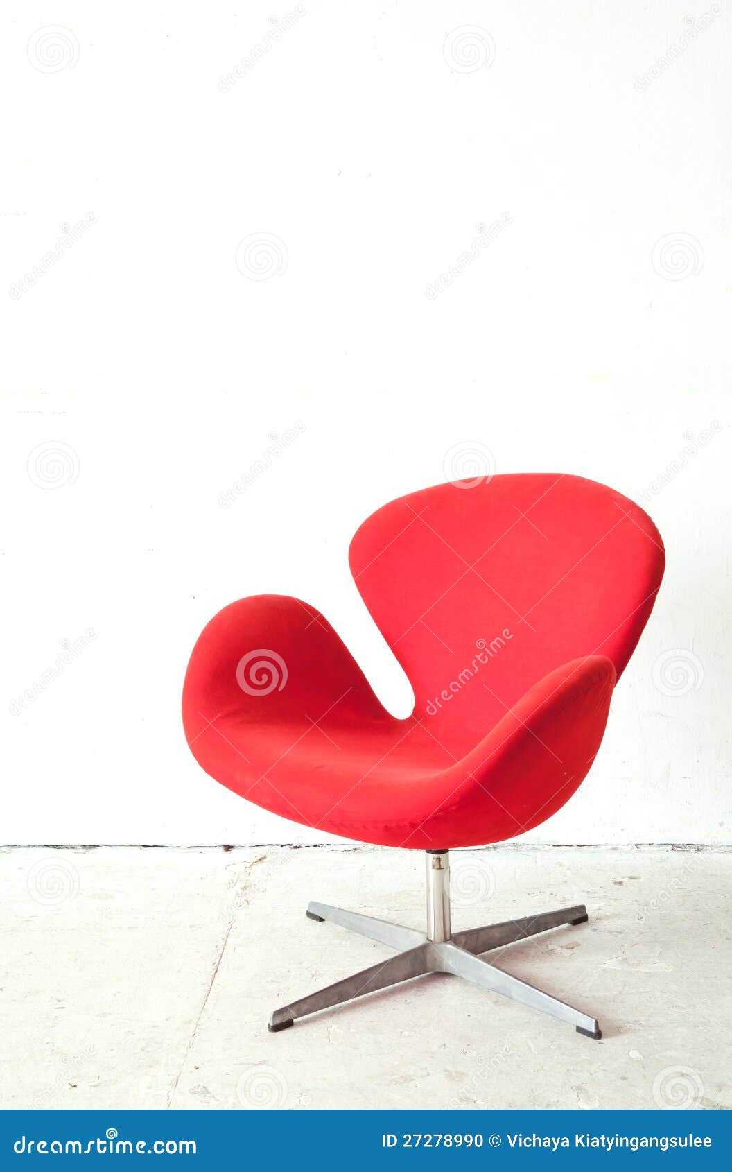 Modern red Chair stock photo. Image of fashionable, decor - 27278990