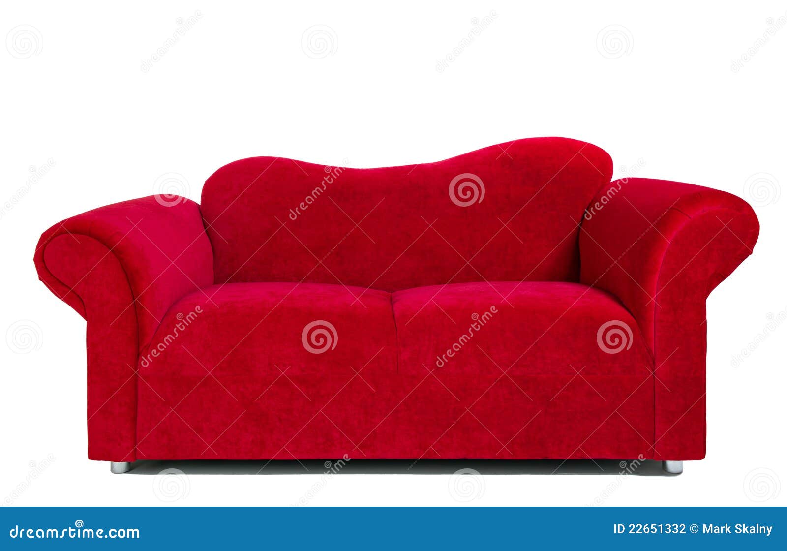 Modern red cloth sofa stock photo. Image of furniture - 22651332