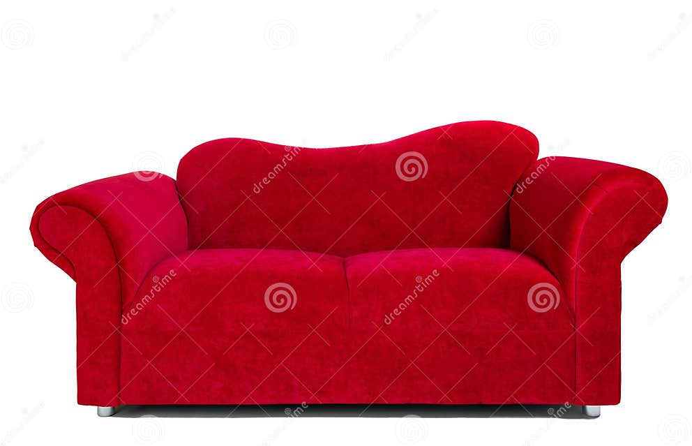 Modern red cloth sofa stock photo. Image of furniture - 22651332
