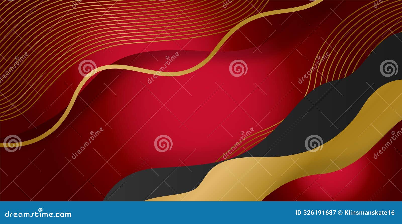 Modern Red Gold and Black Abstract Background Illustration Stock Vector ...