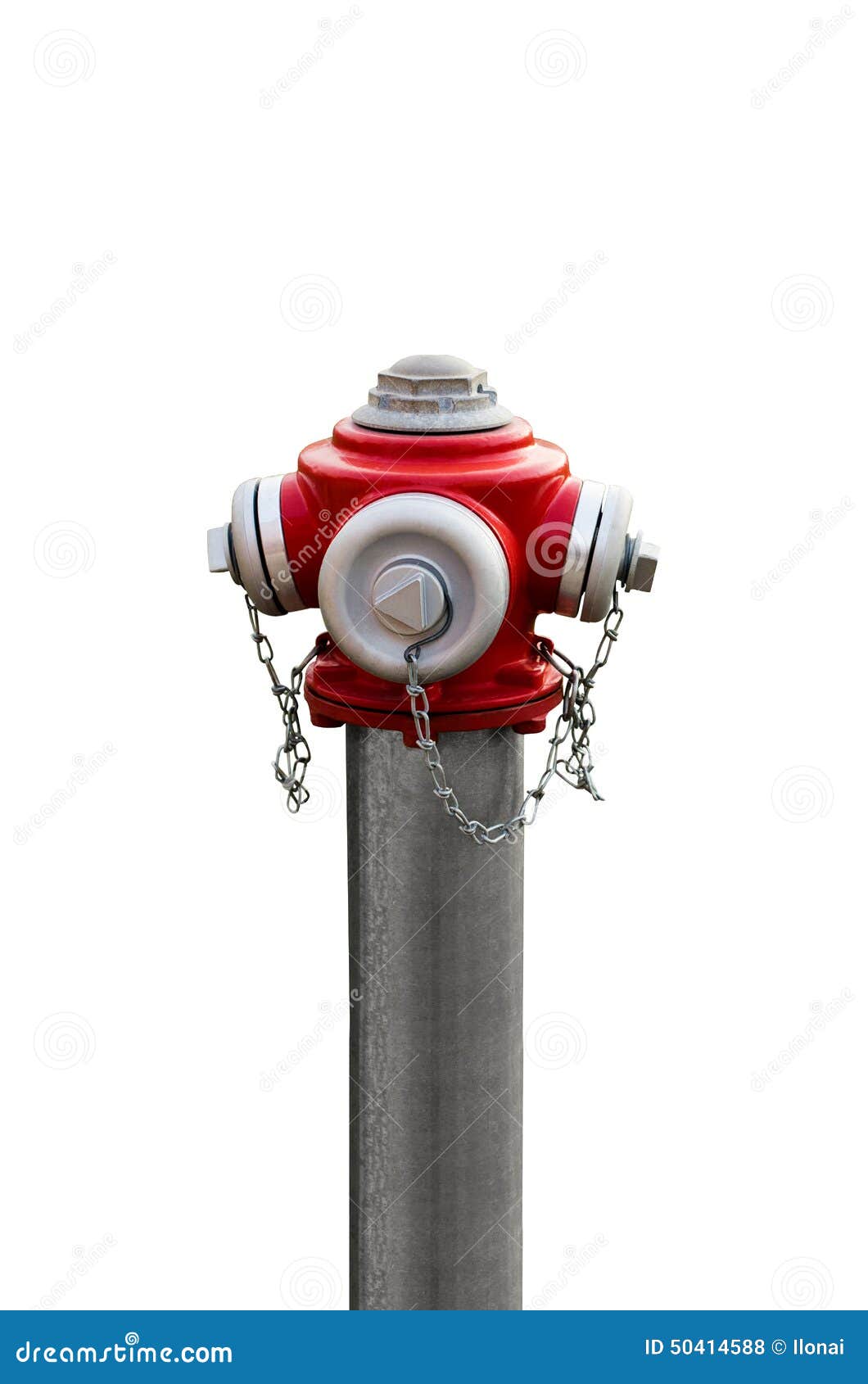 Modern red hydrant stock photo. Image of metal, steel - 50414588
